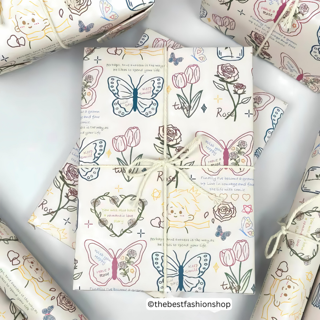 2pcs Gift Wrapping Paper Present Packaging Paper / Kertas Balut Hadiah ...
