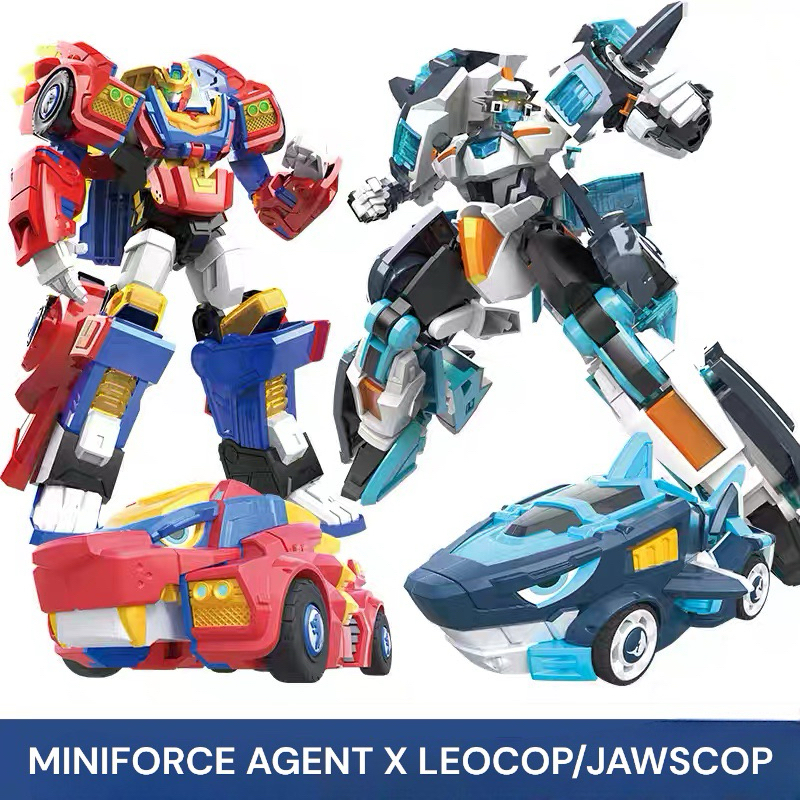 MINIFORCE AGENT X Animal Tron JAWSCOP LEOCOP Space Police Blue Shark ...