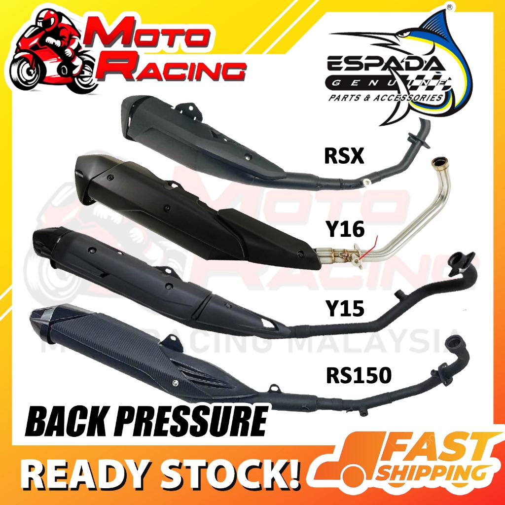 ESPADA EXHAUST BACK PRESSURE Y15 / Y16 / RSX / RS150 / LC135 4S V1~V8 ...