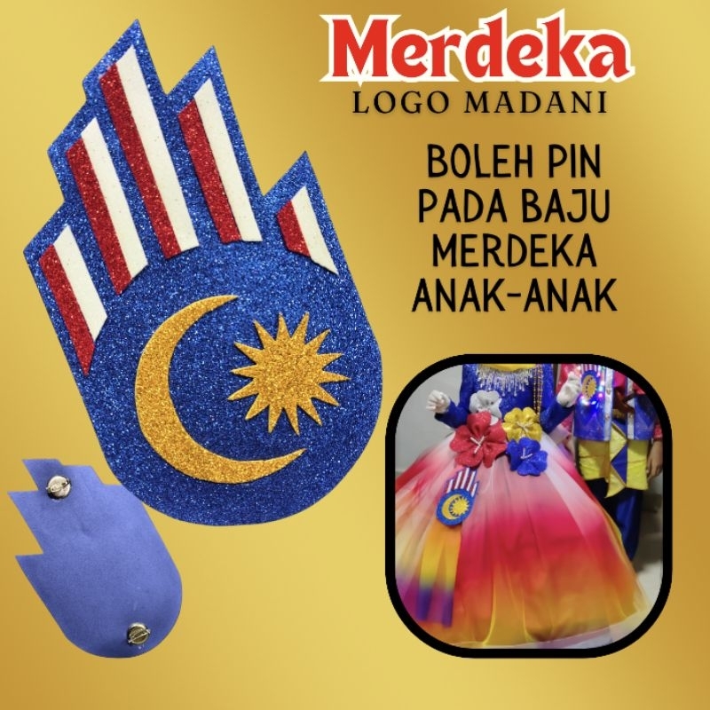 Merdeka logo madani glitter foam merdeka 2024 | Shopee Malaysia