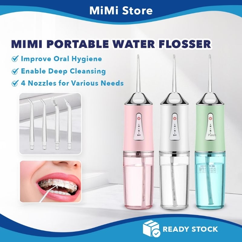 MiMi Water Flosser Dental Floss Teeth Waterflosser Oral Irrigator ...