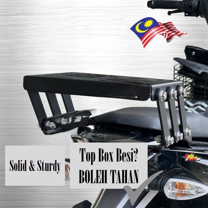 Y15 Y16 RS150 LC135 V1-V8 Foldable Adjustable Heavy Duty Top box Givi ...