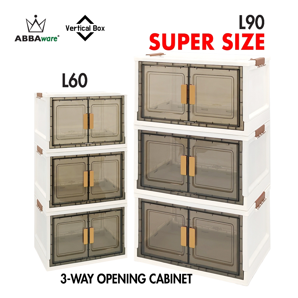 ABBAware 1/2/3/4/5 Layers Twin Doors Storage Cabinet / Stackable ...