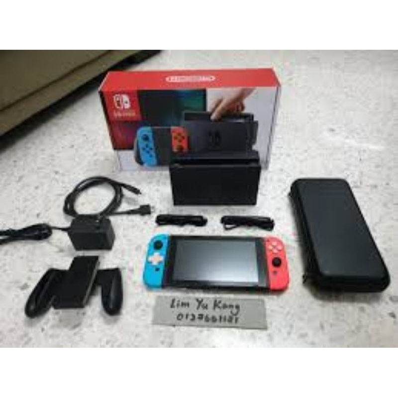USED Nintendo Switch V1 FREE GIFT FC24 (ONLY 1 AVAILABLE) (NO BOX ...