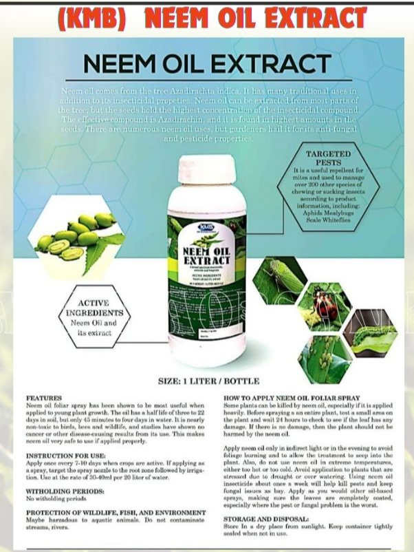 (KMB) NEEM OIL EXTRACT -1L | Shopee Malaysia
