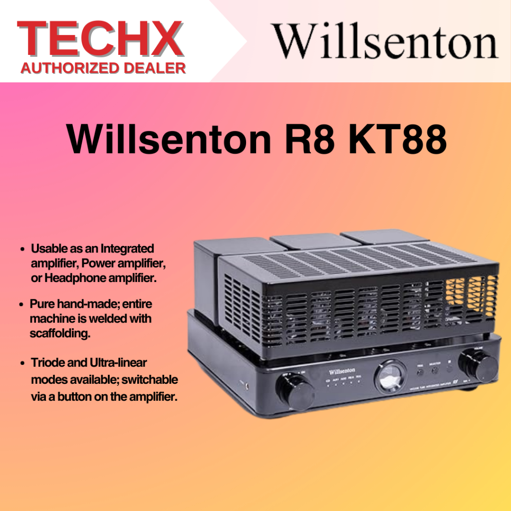 Willsenton R8 KT88 Tube Amplifier Integrated Amplifier (Black/Silver ...