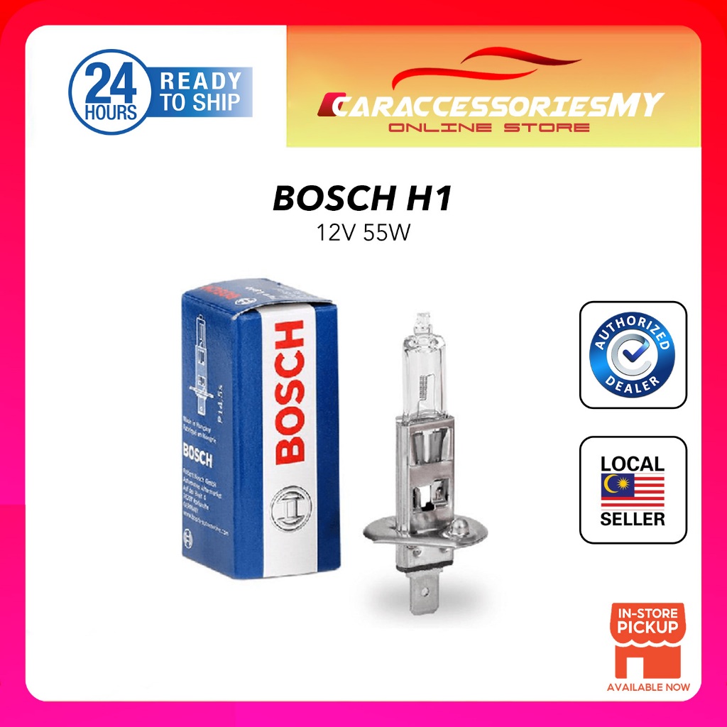 Original Bosch standard H1 12V 55W Headlamp HeadLight P14,5s Light ...