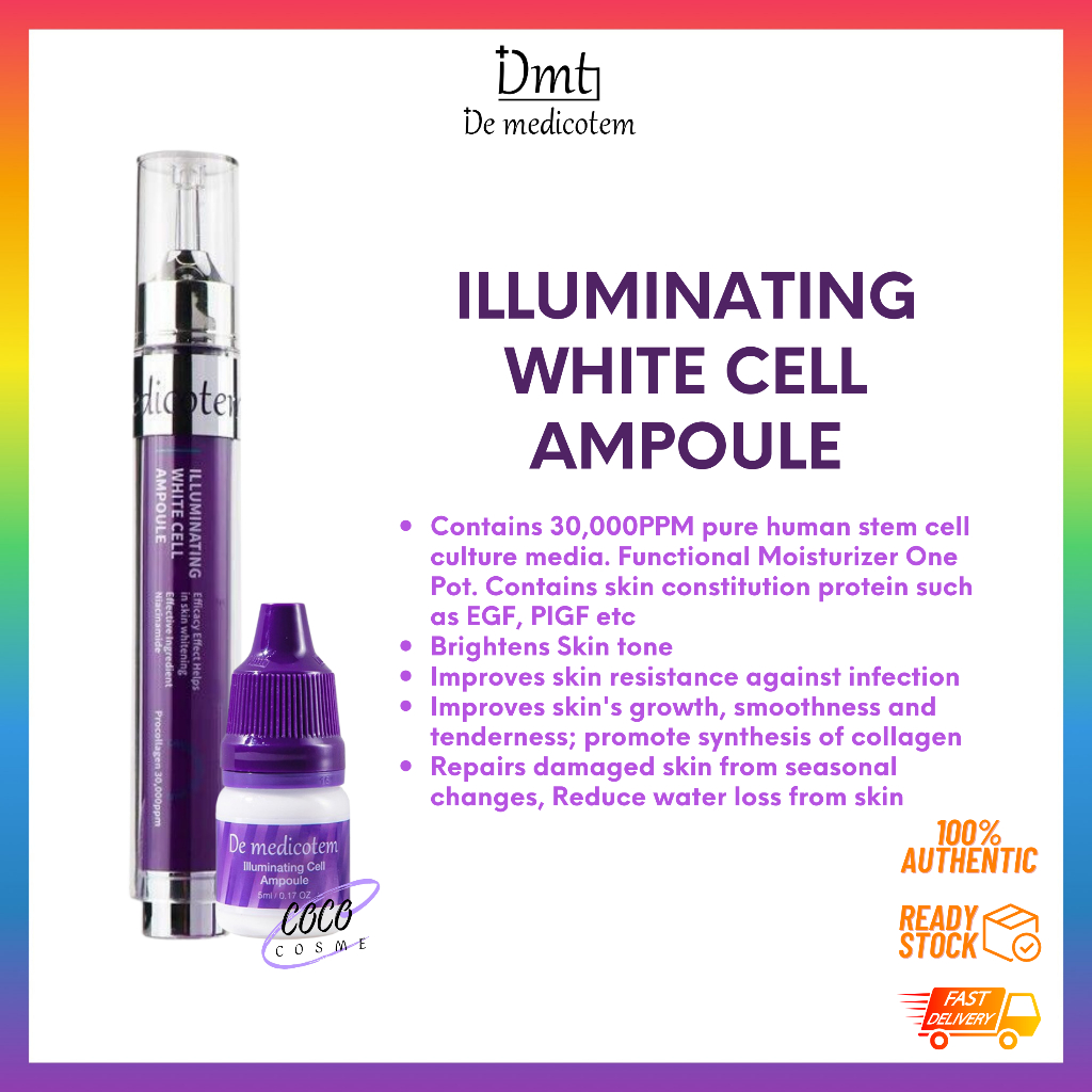 DMT (De Medicotem) Illuminating White Cell Ampoule 5ml / 15ml | Shopee Malaysia