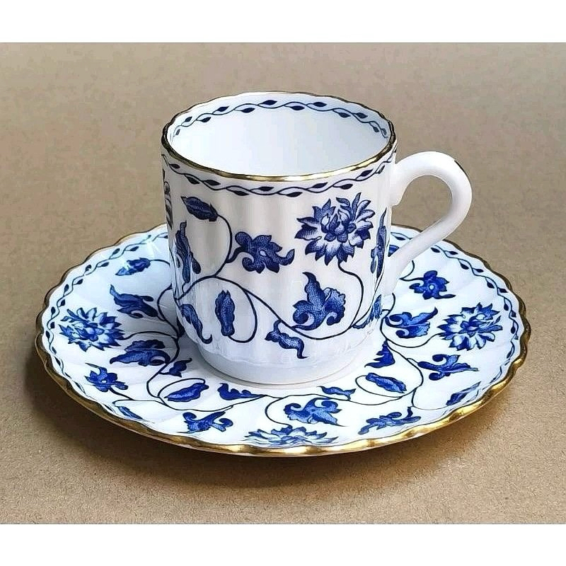 Spode 🇬🇧 Made in England Colonel Blue Bone China Demitasse Cup & Saucer | Shopee Malaysia