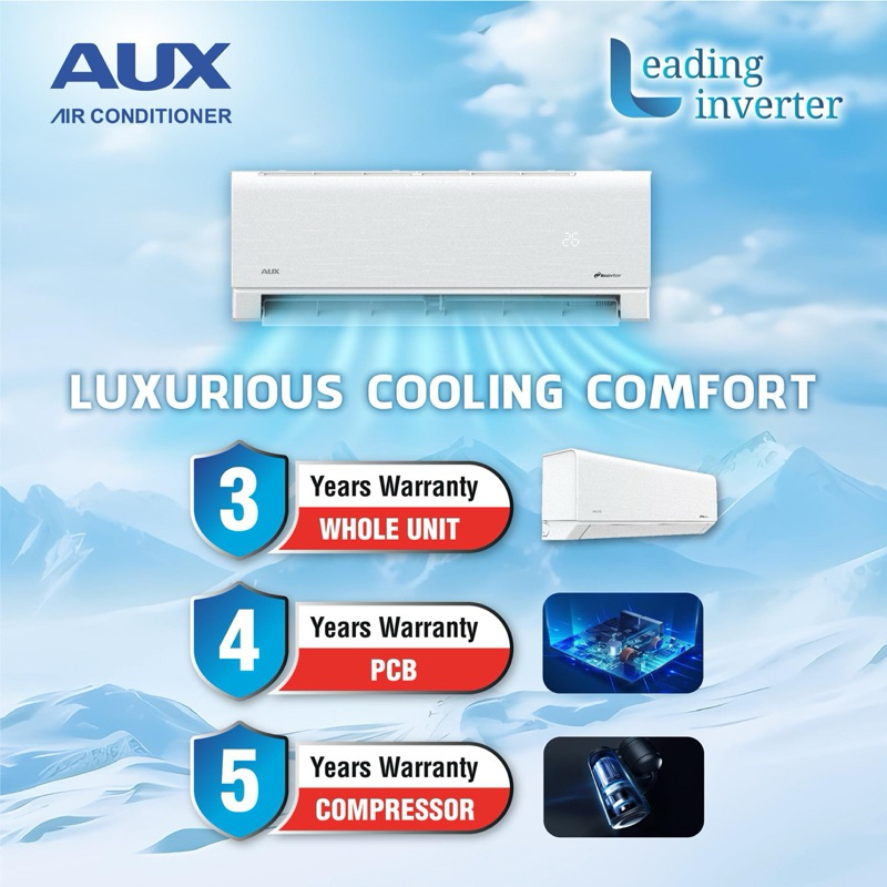 AUX CA Series Inverter Aircond | Penghawa Dingin | Shopee Malaysia