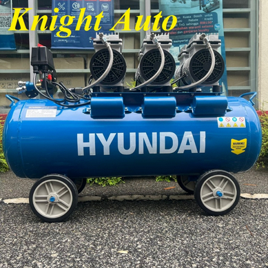 HYUNDAI HD1003F3 100 LITER OILLESS AIR COMPRESSOR SILENT TYPE 2250W 3hp ...