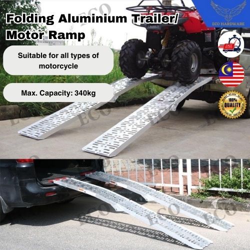 Heavy Duty Stage Aluminum Ramp Ladder Bike Motorcycle Tangga Motor ...