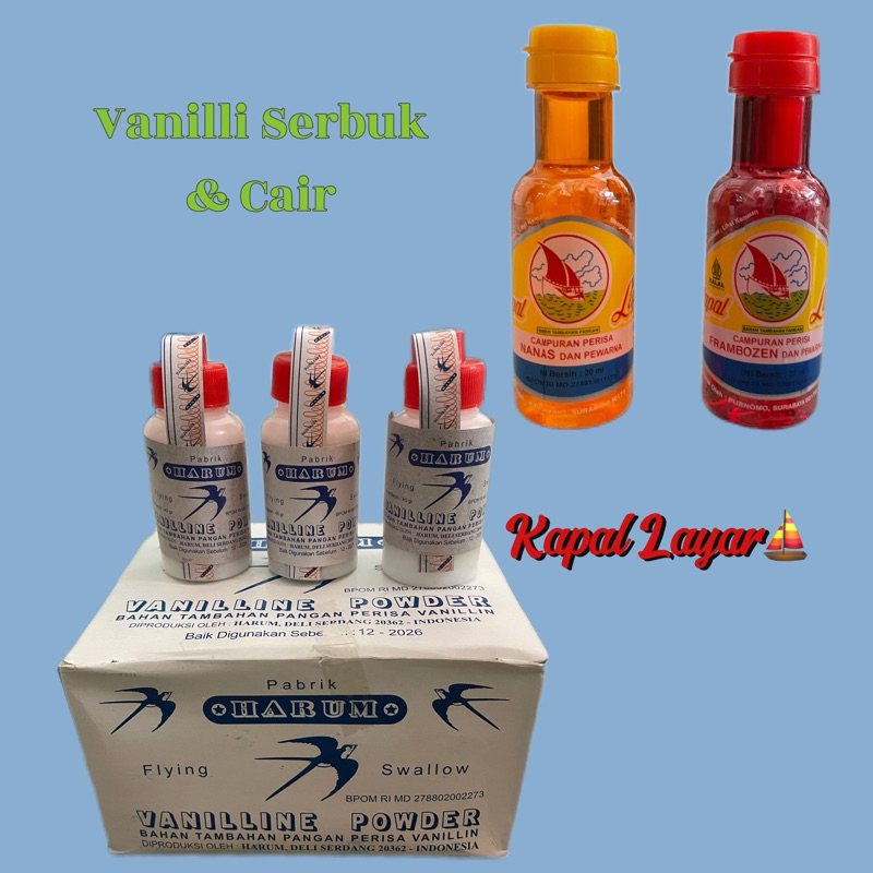 Kapal Layar Vanilli Serbuk & Esen Cair | Shopee Malaysia