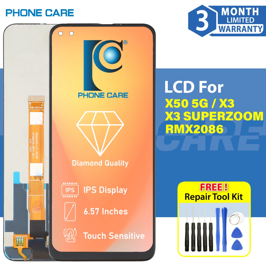 COMPATIBLE FOR REALME X50 5G / REALME X3 / REALME X3 SUPER ZOOM RMX2086 LCD TOUCH SCREEN ...