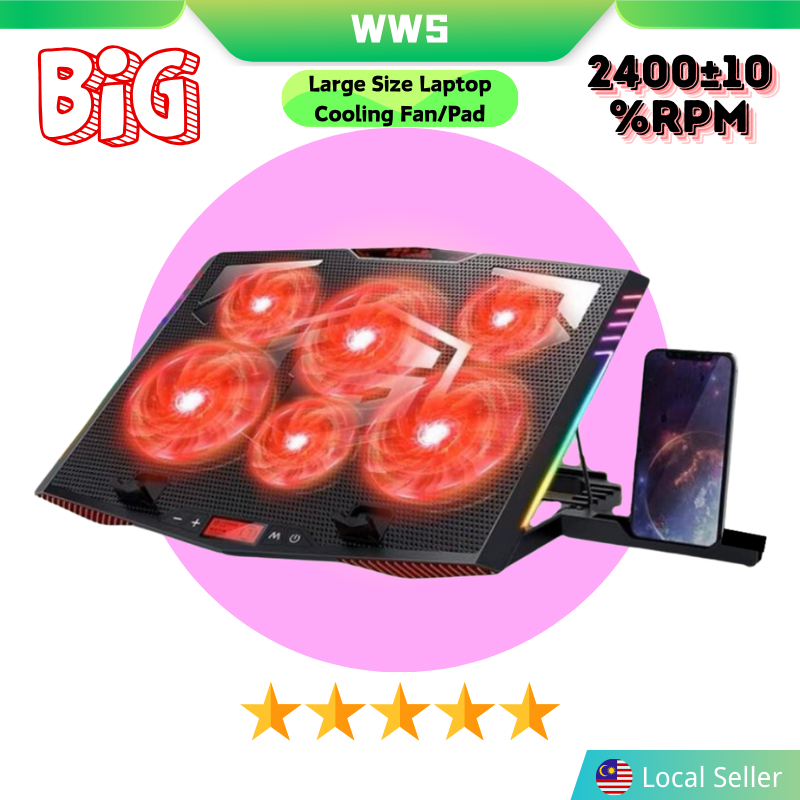 Gaming Laptop Cooling Pad/Cooling Fan K7 (Support 12inch To 21inch ...