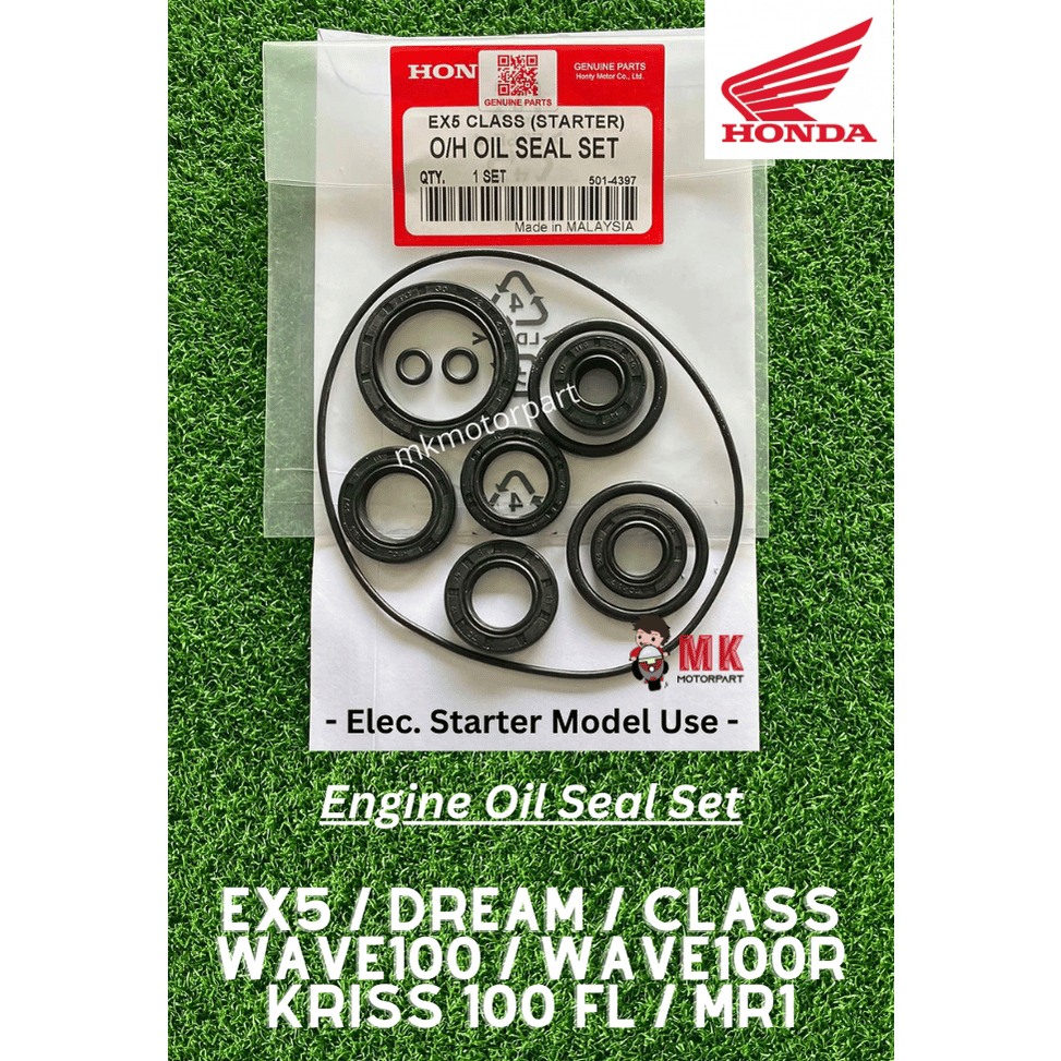 (STARTER) Engine OIL SEAL Complete Set Honda EX5 Hi Power Dream Class 1 ...