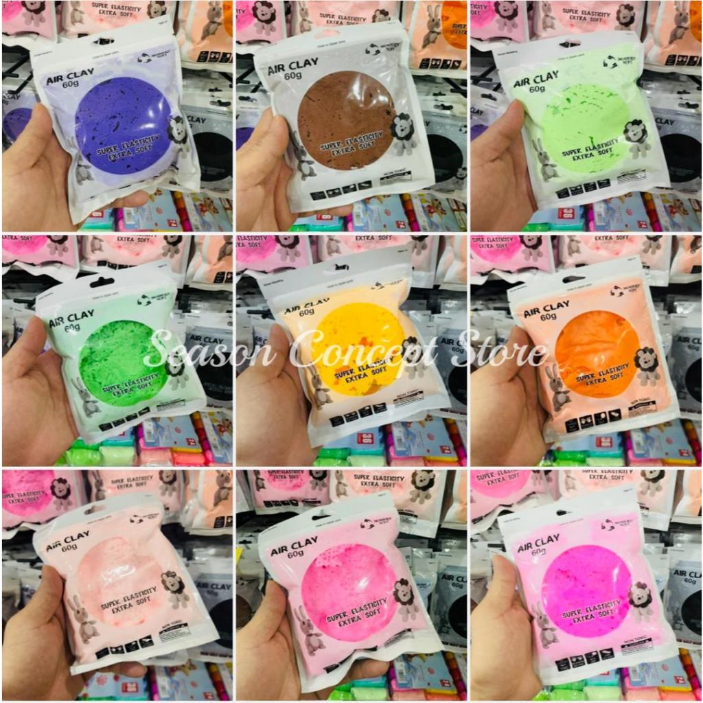 Air Clay 60g Single Colour Pack Soft Clay Super Light Clay Paper Clay ...