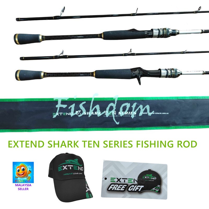 FISHDOM 2024 WITH CAP EXTEND SHARK TEN SHARK 10 SERIES SPINNING ...