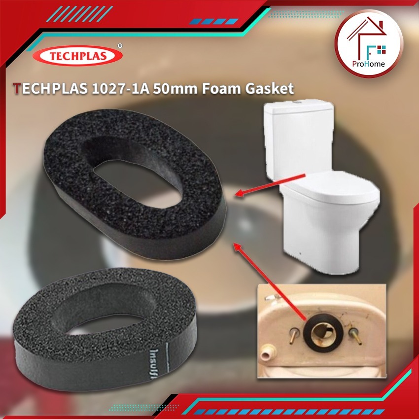 TECHPLAS Foam Gasket 50MM 1027-1A Cistern Close Couple Sponge Washer ...