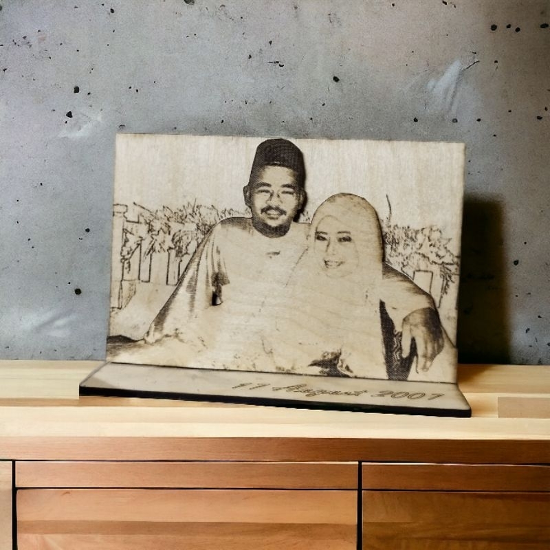 Customized Ukiran kayu laser size 100mm x 150mm | Shopee Malaysia