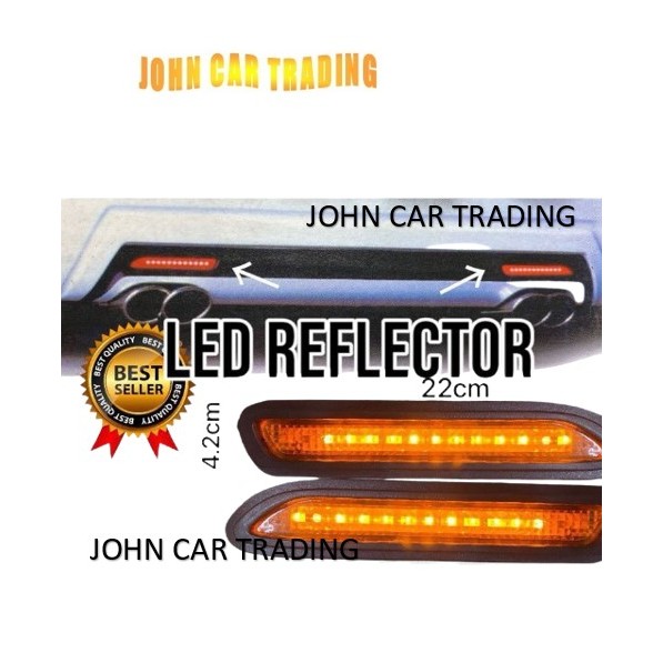 TM577 Universal Car LED Reflector Light Brake Light Reflector 12-LED ...