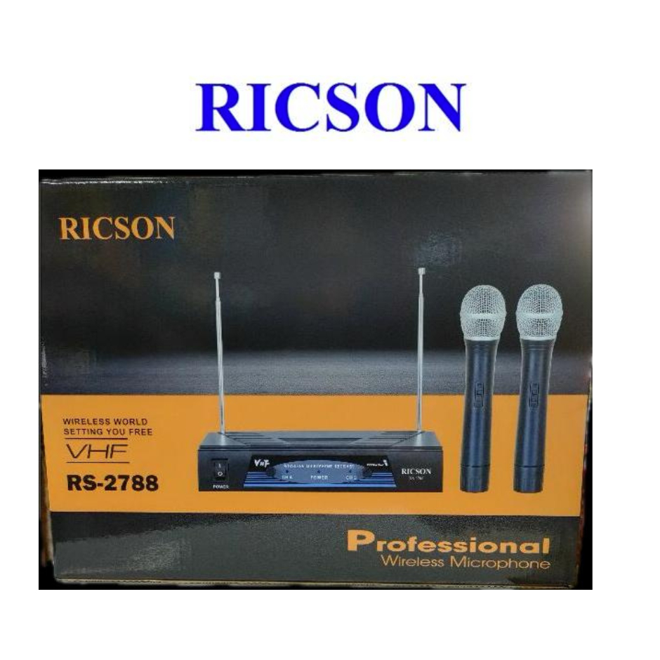 RICSON Professional Wireless Microphone VHF | RS-2788 | Shopee Malaysia