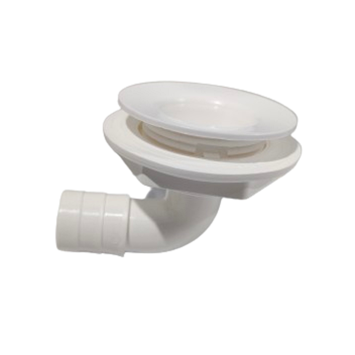 Marine Sink Drain 19mm (3/4") 90 Degree Concave Head, White (Flush ...