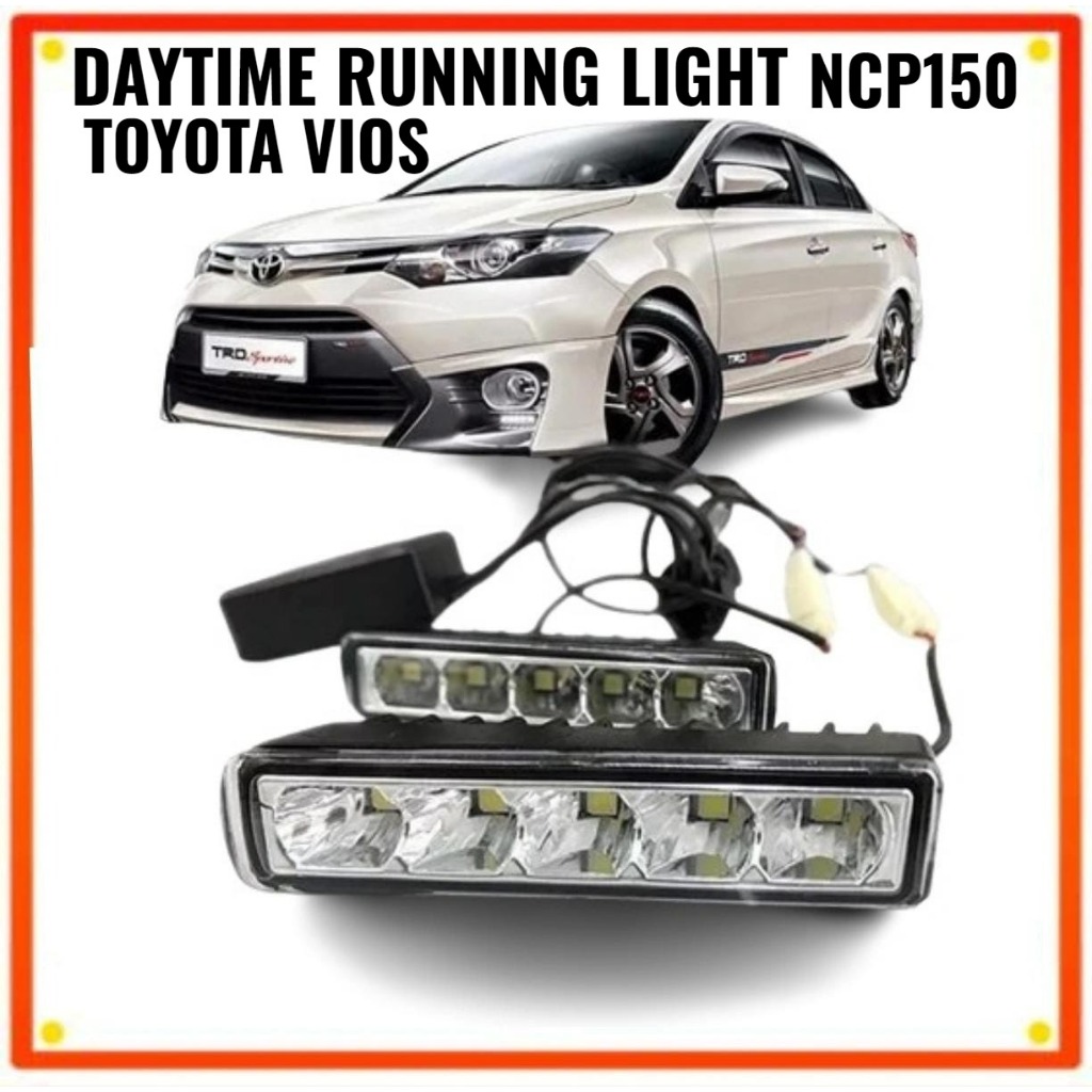 TOYOTA VIOS NCP150 2014 YEAR SUPER BRIGHT DRL LED DAYTIME RUNNING LIGHT ...