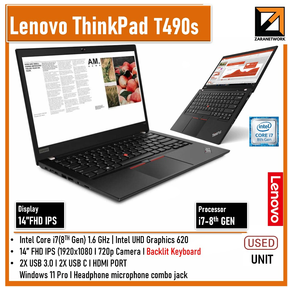 Lenovo ThinkPad T490/T490s/T590 Business Laptop(1 YEAR WARRANTY T&C ...