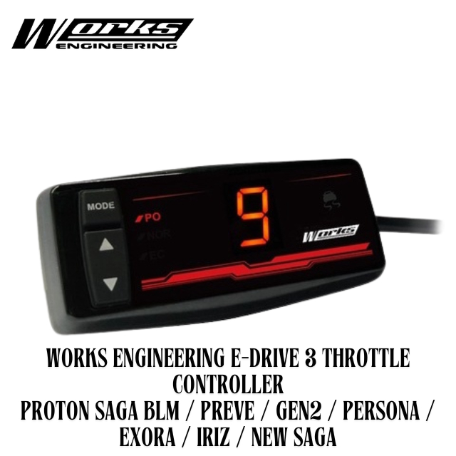 Works Engineering E-Drive 3 Throttle Controller Proton SAGA BLM / Preve ...