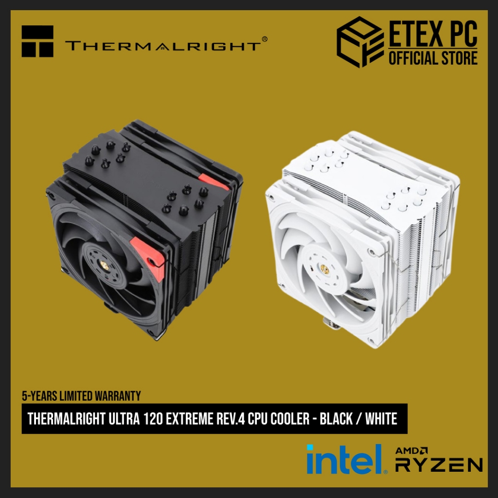 Thermalright Ultra 120 Extreme Rev.4 CPU Cooler - Black / White ...