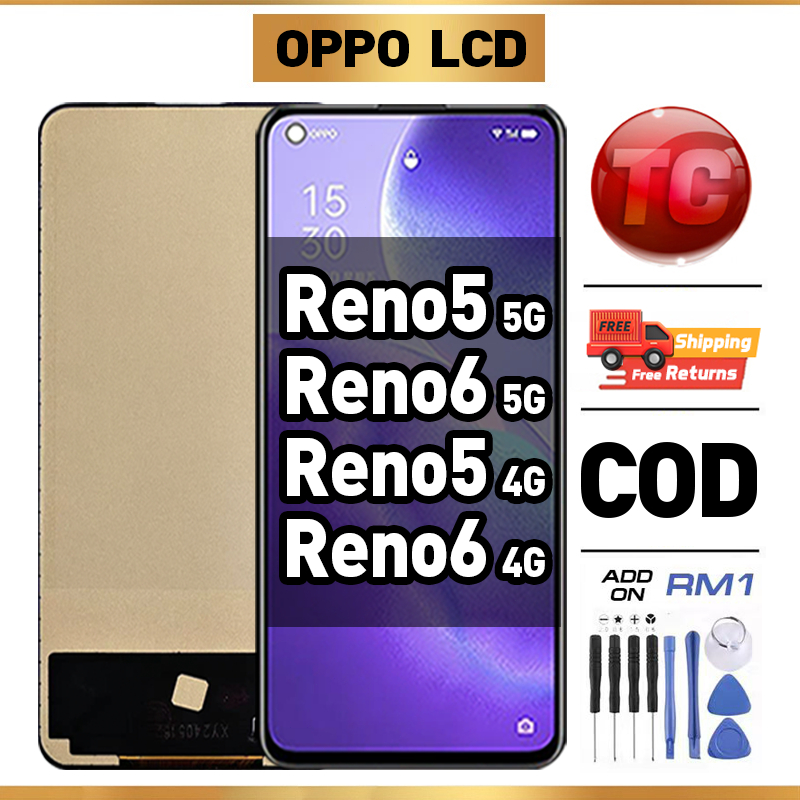 LCD OPPO Reno 5 4G 5G/ Reno 6 4G 5G Compatible For Original Glass Touch ...