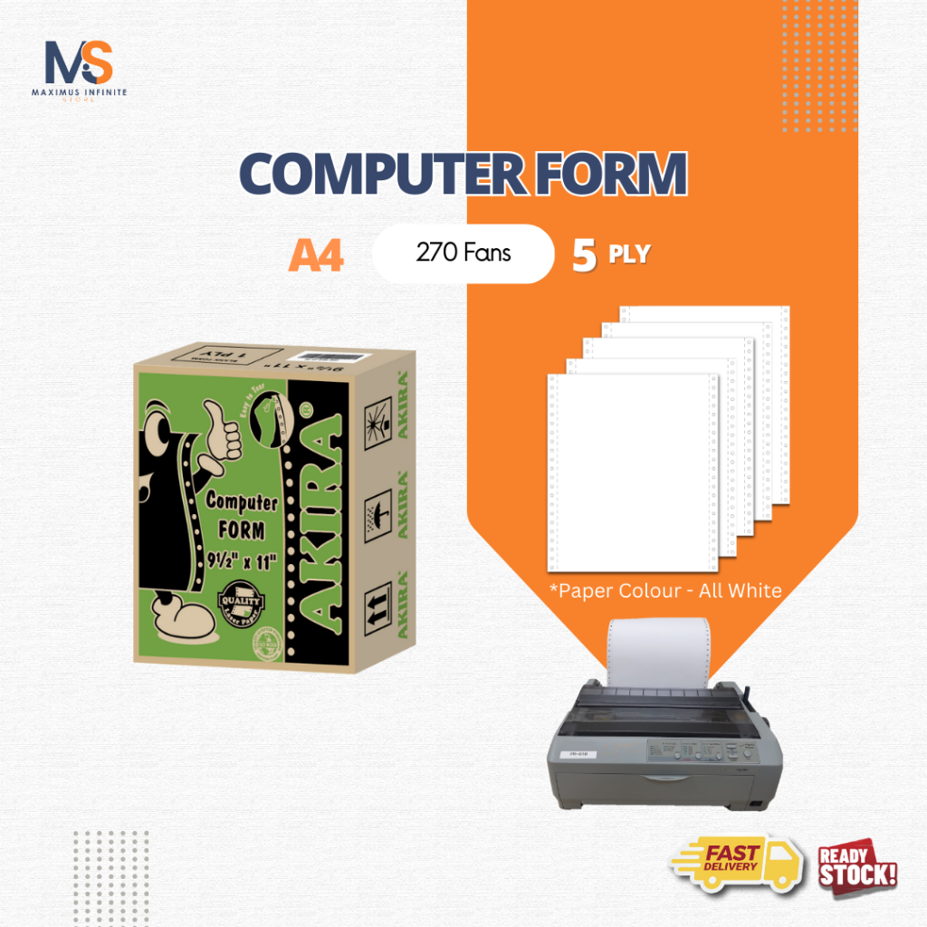 AKIRA Computer Form / A4 5 PLY 270 Fans | Shopee Malaysia