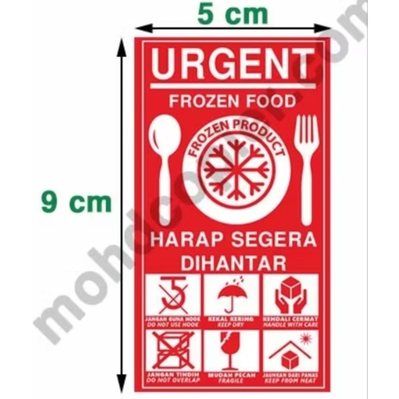 🍏STIKER FROZEN FOOD 🔥Untuk dilekatkan untuk setiap PEMBELIAN di kedai ...