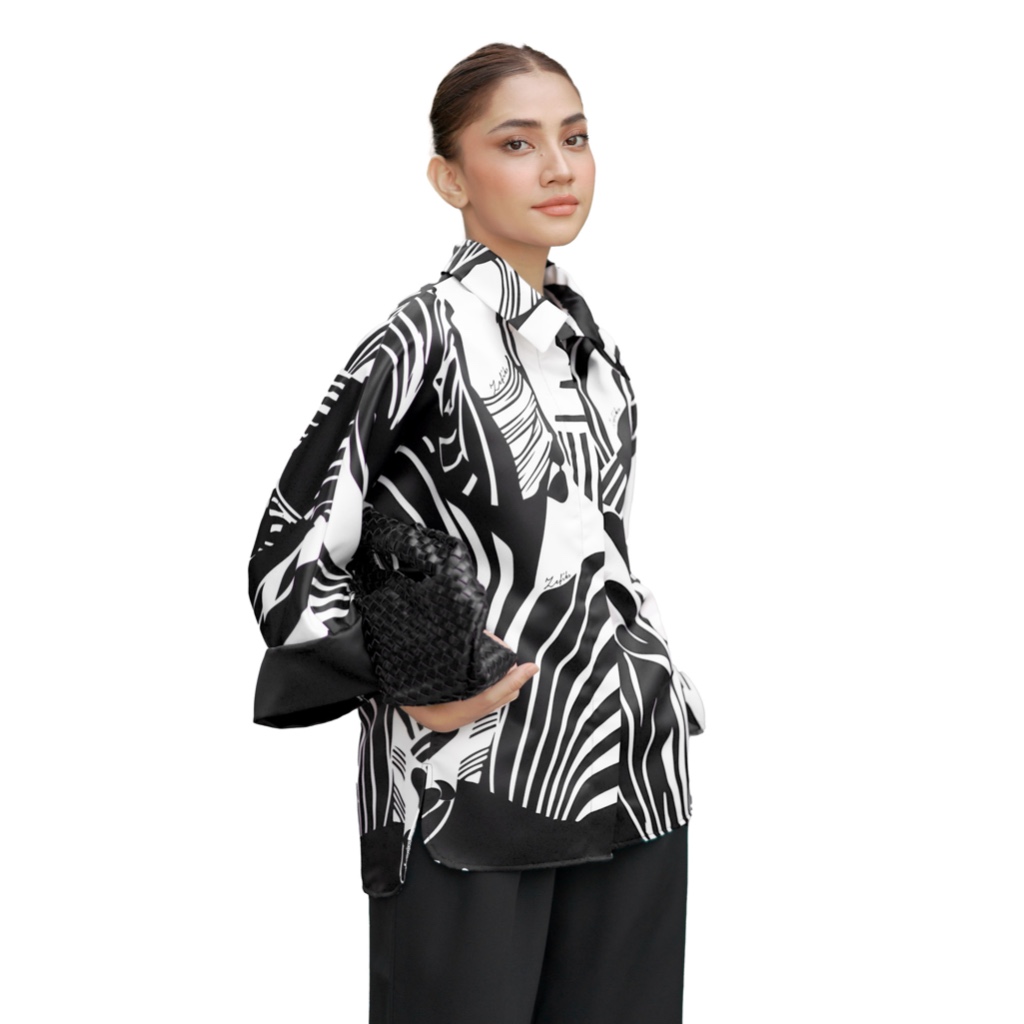 Eva Shirt - Naomi In Black By Zefiks | Shopee Malaysia
