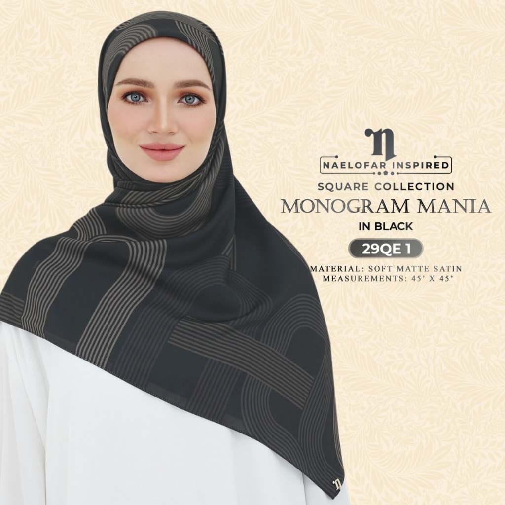🌟Ready Stock🌟Premium Quality Tudung Naelofar Inspired Square Bawal ...