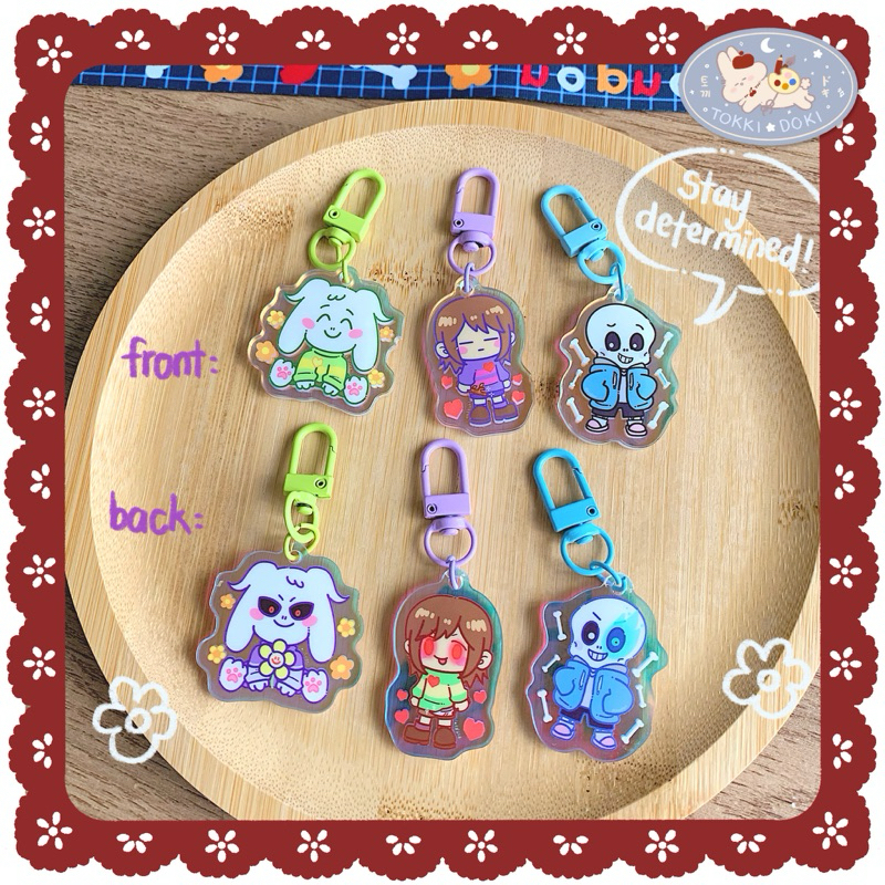 Tokki Doki | Undertale Keychain (2 sides artwork) | Shopee Malaysia