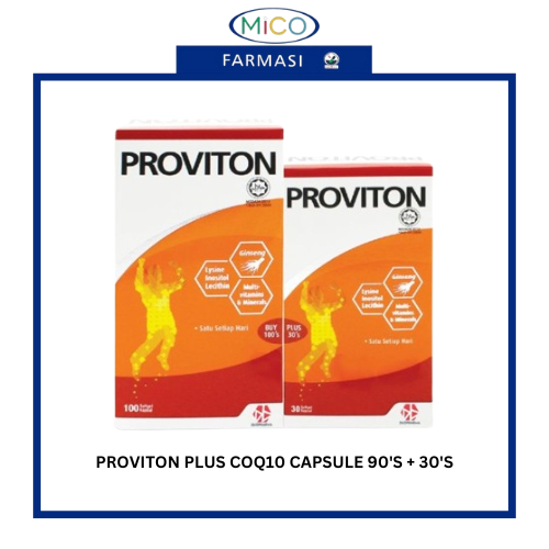 PROVITON PLUS COQ10 CAPSULE 90'S + 30'S - [EXP: 06/2025] | Shopee Malaysia