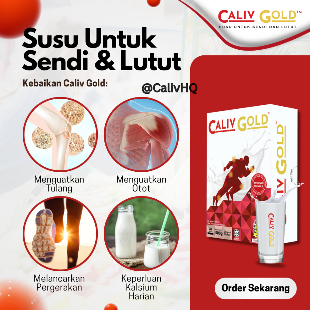CALIV GOLD Susu Kambing Untuk Kuatkan Sendi & Lutut Serta Tulang, Bantu ...