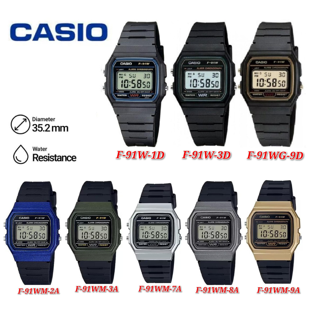 Casio F-91W / F-91WM Youth Digital Watch | Shopee Malaysia
