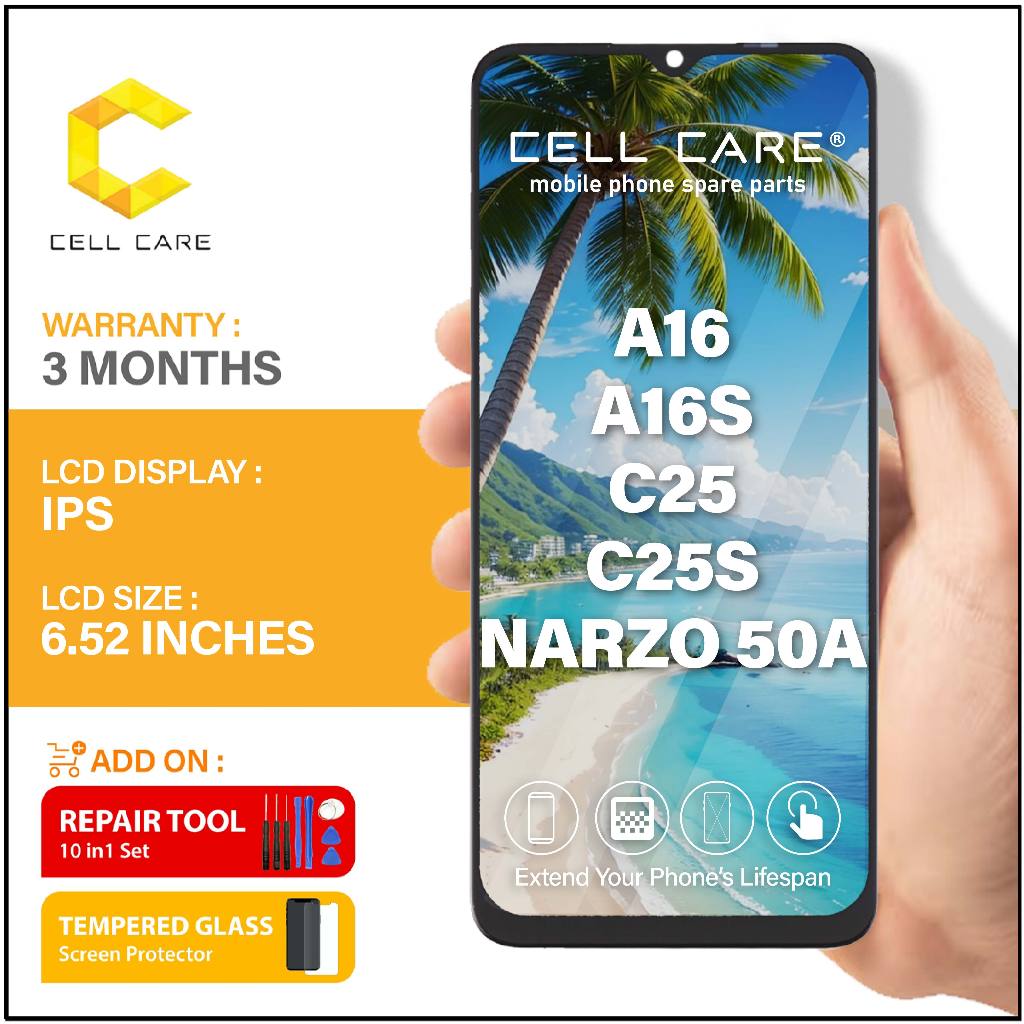 LCD Display Screen Compatible For OPPO A16 CPH2269/A16S CPH2271/NARZO ...