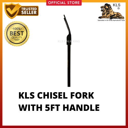 KLS Heavy Duty Chisel Fork with 5ft Handle (Oil Palm Harvesting Tool ...