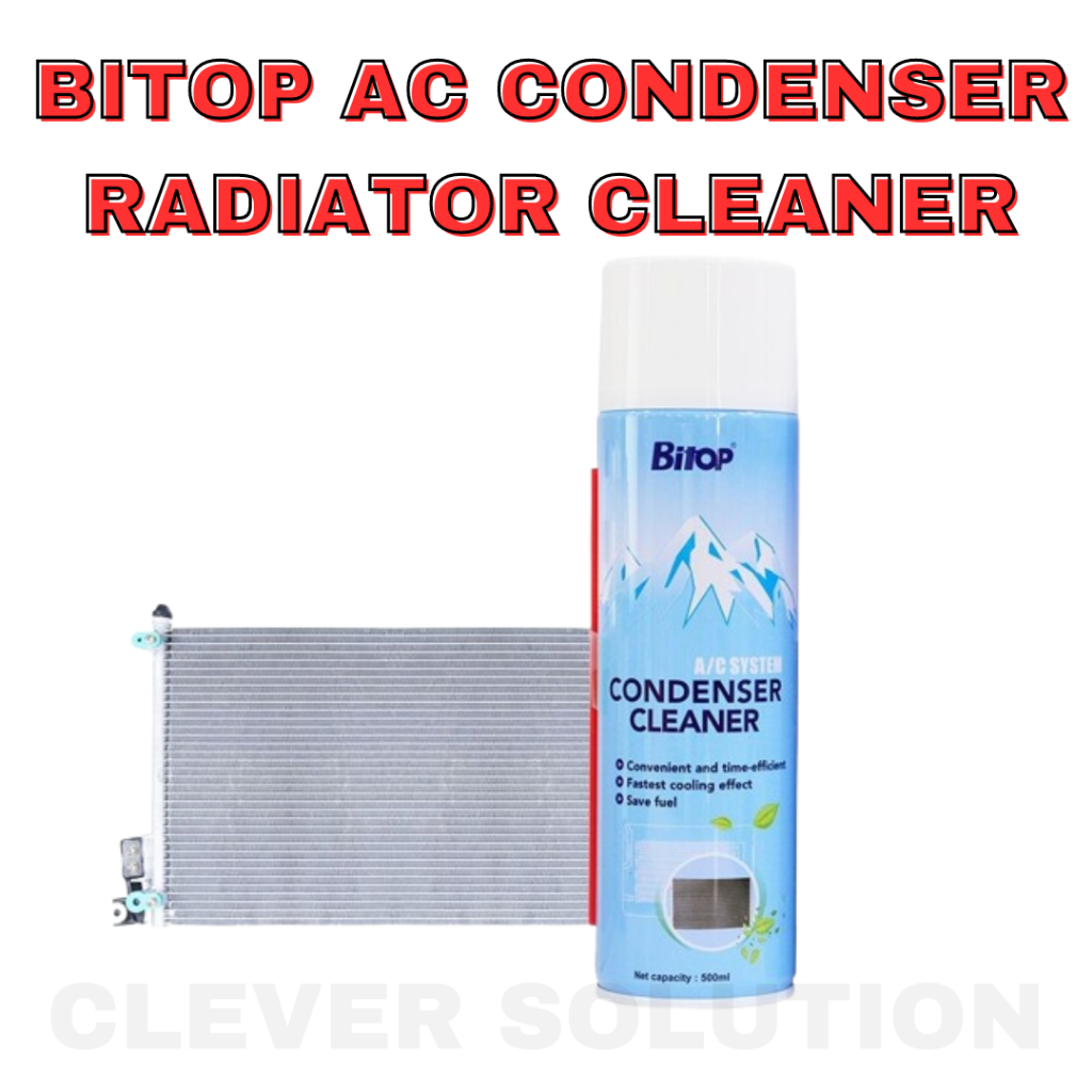 Bitop Aircond Condenser and Radiator Cleaner Foam Spray 500ml Cuci ...