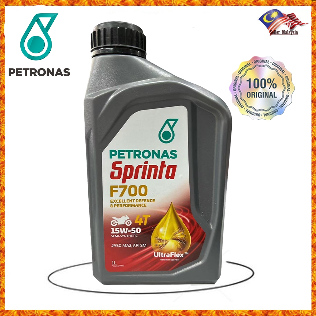 PETRONAS Sprinta F700 15W-50 Semi Synthetic Engine Oil Minyak Hitam API ...