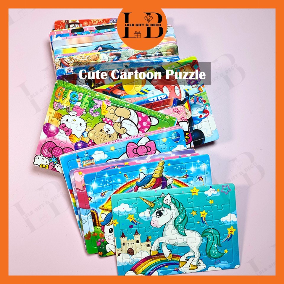 30pcs Cute Cartoon Puzzle Small Puzzle Education Toys Kids Birthday ...