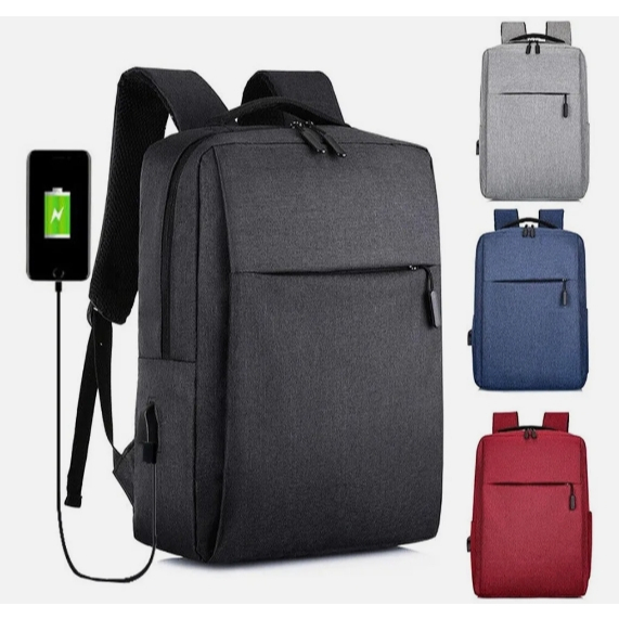 Laptop Backpack Bag with USB Port Charging Business School Leisure ...