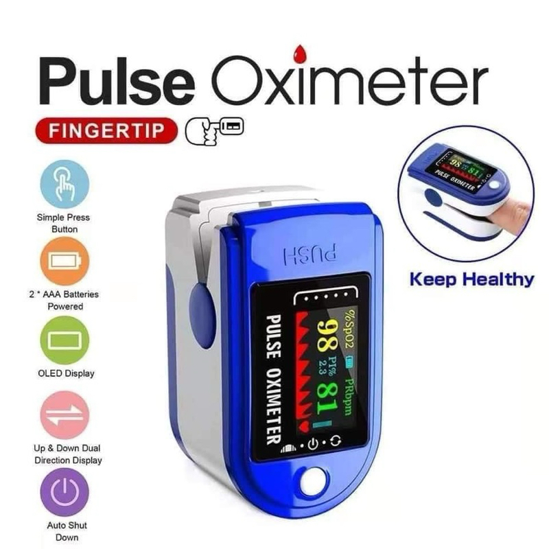 🇲🇾Ship 24Hrs🔥Medical Fingertip Pulse Oximeter Monitor Finger ...