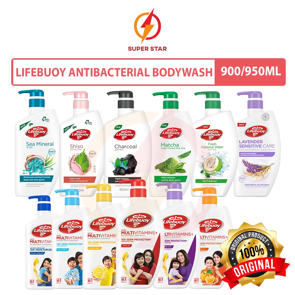 Lifebuoy Antibacterial Body Wash 900/ 950ml | Shopee Malaysia