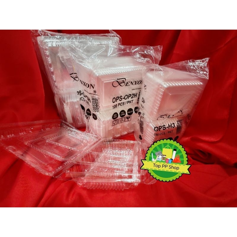OPS bakery disposable Plastik clear box bekas kuih Plastik Kecil ...