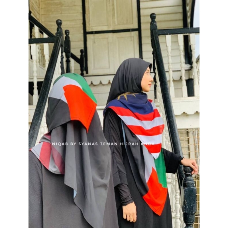 Tudung Bawal Labuh Bidang 60 & 45 Heavy Chiffon 2 IN 1 SPECIAL DESIGN ...